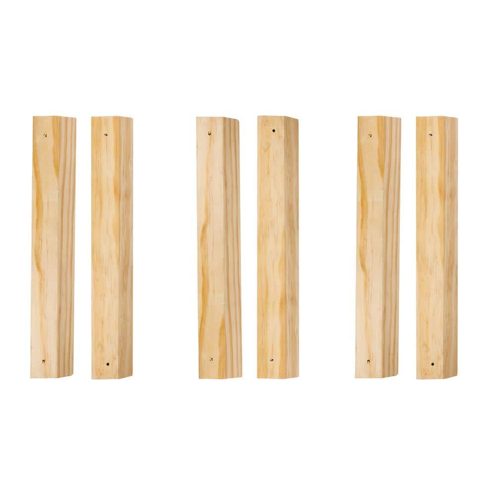 Walnut Hollow 1 in. x 2 in. x 12 in. Common Softwood Hanging Cleat Sets ...