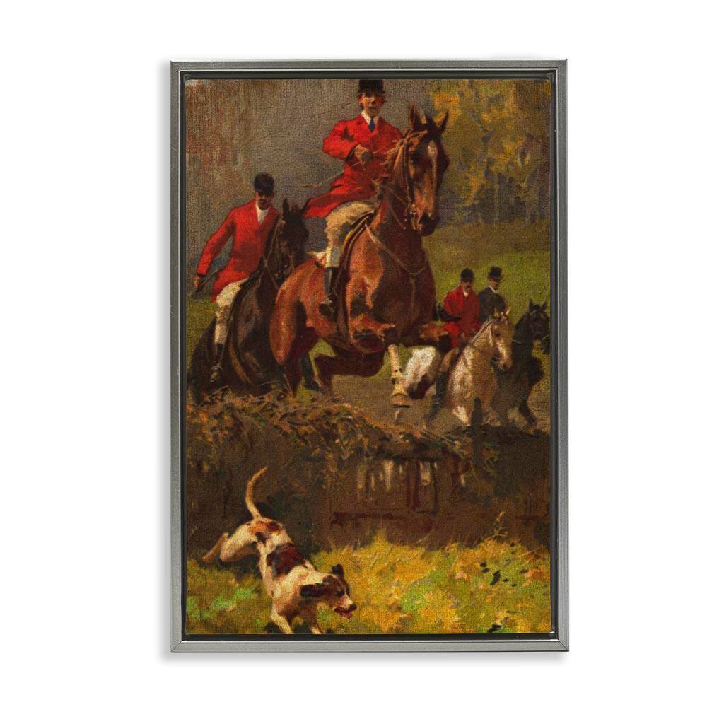 Stupell Industries Classic Hunting Dog Scene by Tina Higgins Designs ...