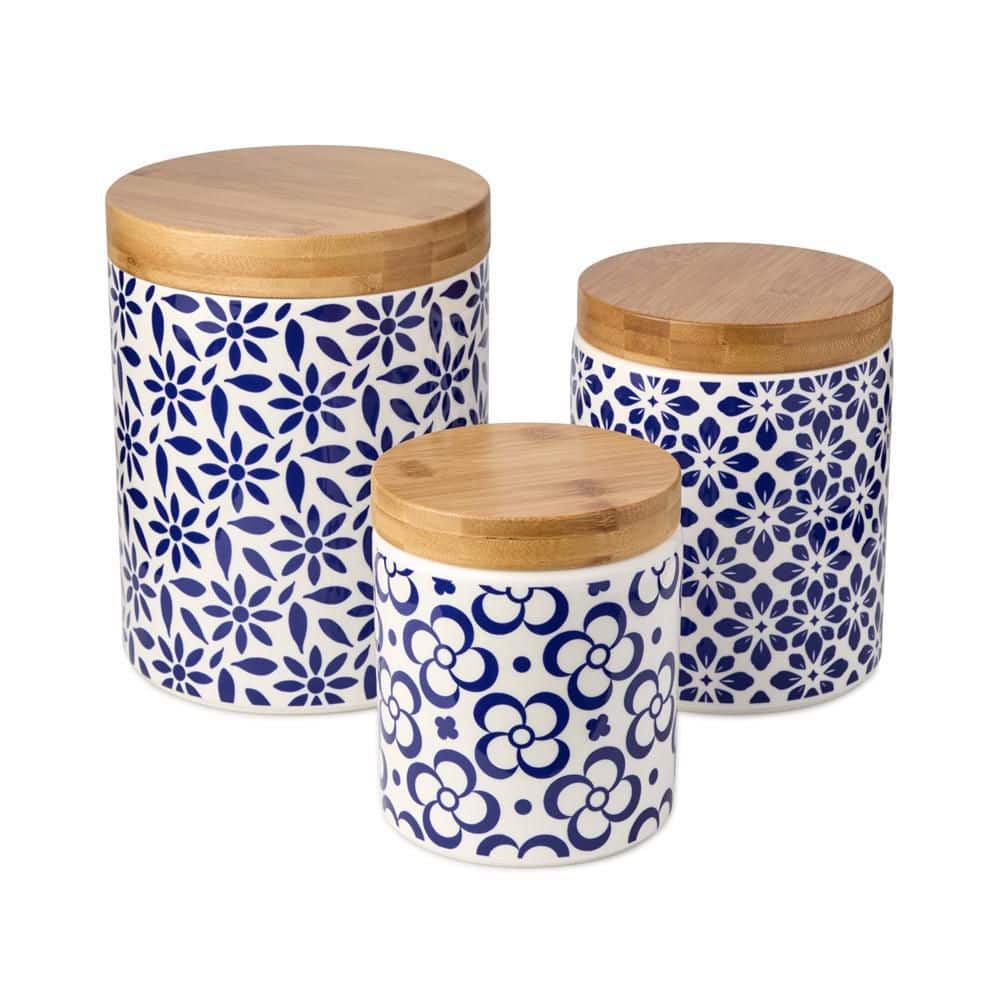 Certified International 3-Piece Porcelain Madison Canister Set 34772 ...