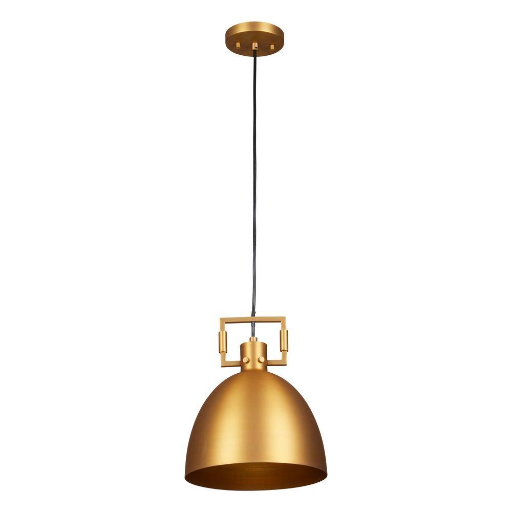 STANFORD LIGHTING Luka 1 Light Brass Modern Farmhouse Pendant 11051921BRS
