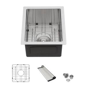 30 in. Undermount Deep Single Bowl 16-Gauge Stainless Steel Kitchen ...