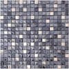 Apollo Tile Blue and Silver 11.7 in. x 11.7 in. Polished and Textured ...