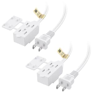 ELEGRP 2 Prong to 3 Prong Outlet Extender with Type C and Type A USB ...