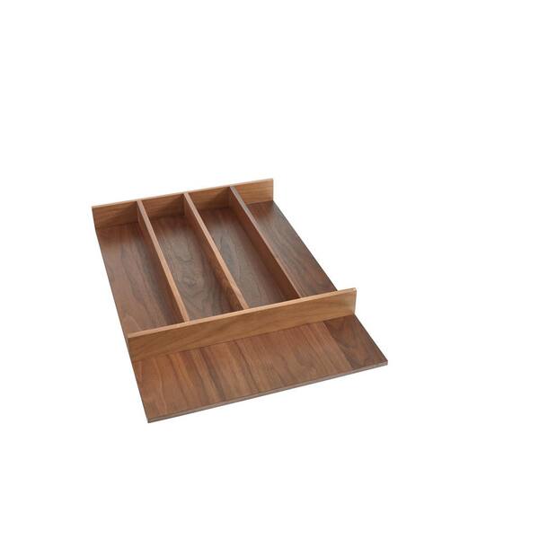 Rev-A-Shelf Short Walnut Utility Tray Insert 4WUT-WN-1SH - The Home Depot