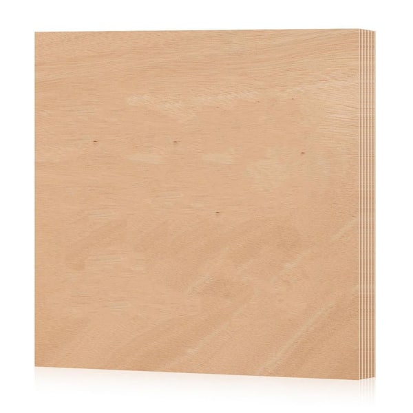 Afoxsos 1/8 in. x 4 in. x 12 in. Balsa Wood Project Panel Unfinished ...