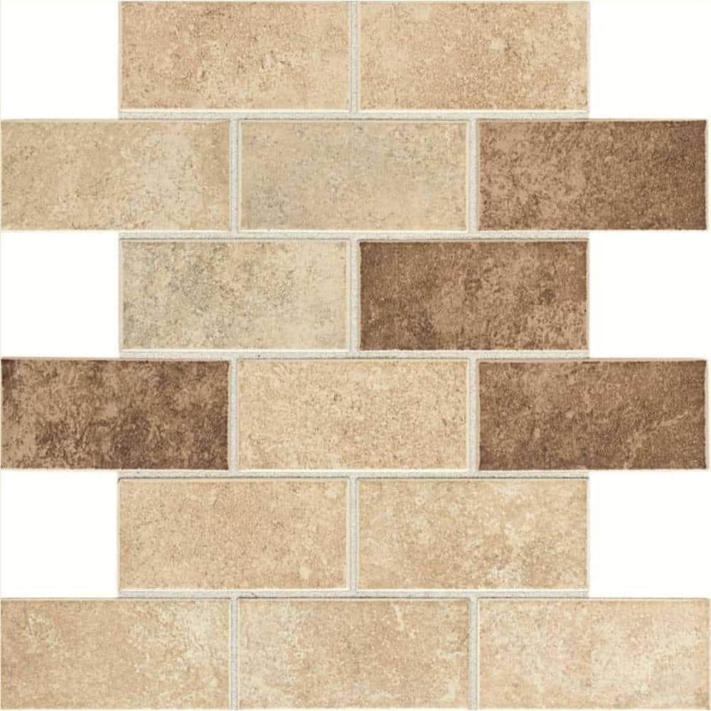 Daltile Santa Barbara Pacific Sand Blend 12 in. x 12 in. Glazed Ceramic ...