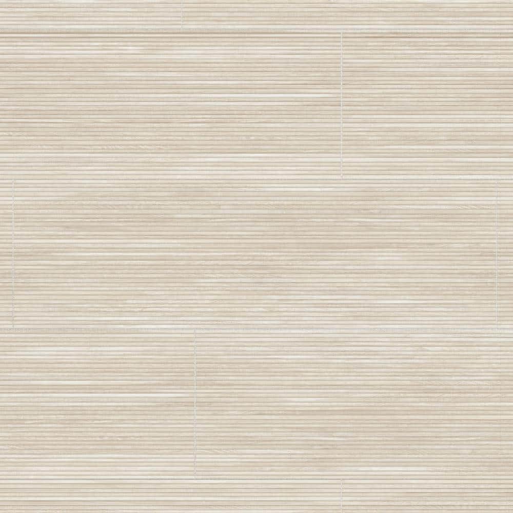 Merola Tile Larchwood Maple 15-3/4 in. x 47-1/4 in. Fluted Ceramic Wall ...