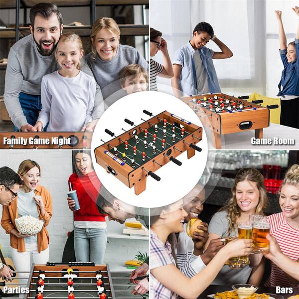 Game Table Electronic ERINGOGO Mini Tabletop Foosball Game - Compact ...