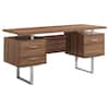 Walnut Computer Desk HD7083 - The Home Depot