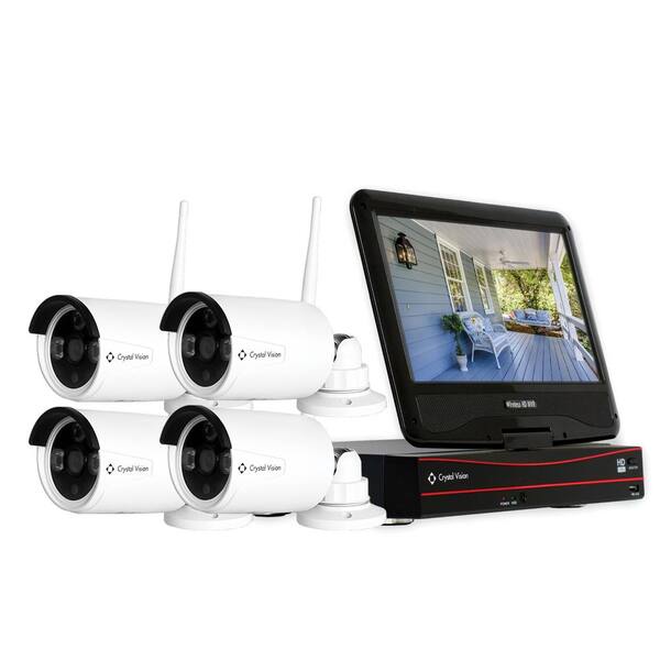 Crystal Vision 8CH CVT808C-305WB NVR w/built-in Monitor, 2TB HDD (4 x ...