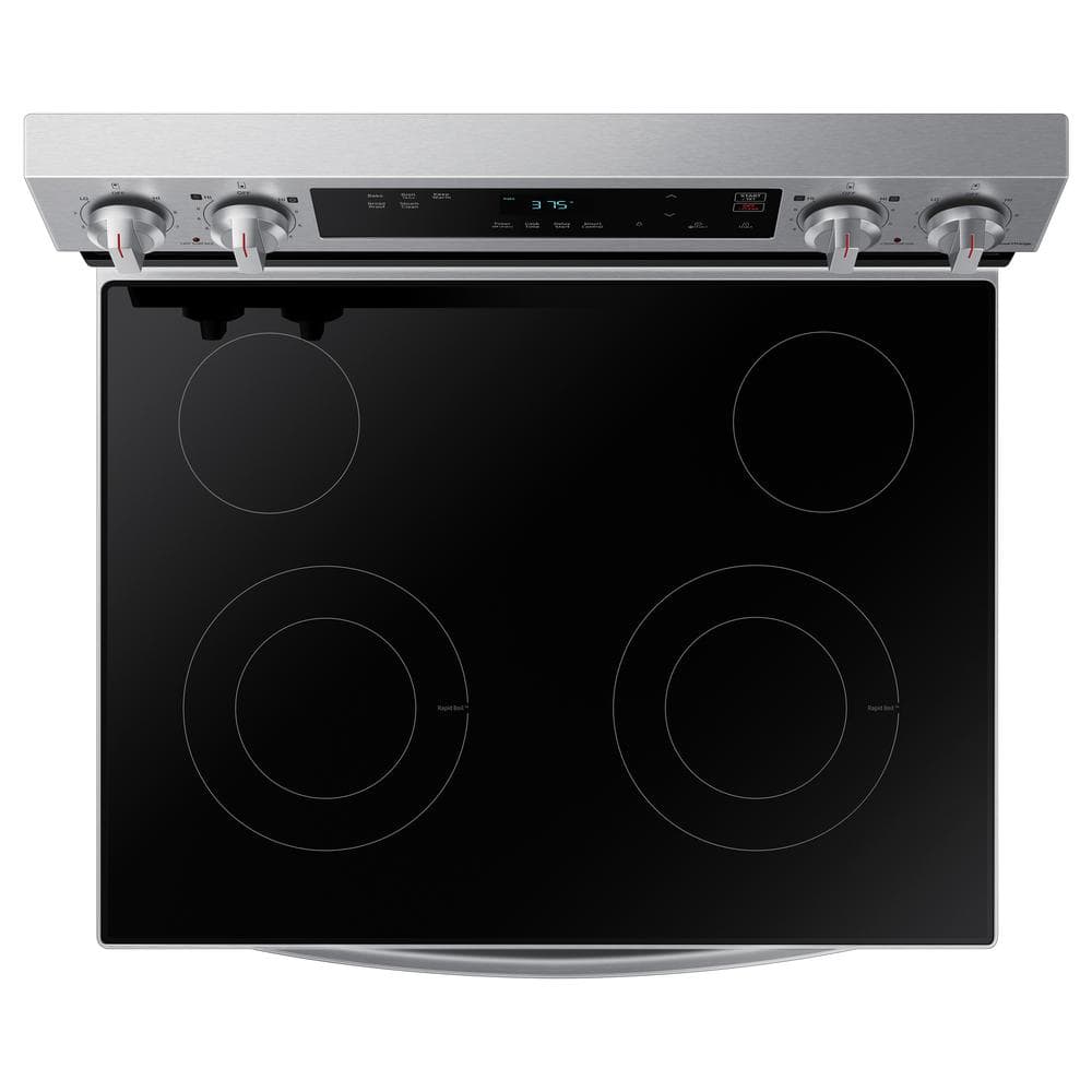 Samsung 6.3 cu.ft. 4 Burner Element Smart Freestanding Electric Range ...