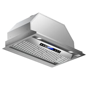 INATECK 36 in. 900 CFM Convertible Insert Range Hood with Remote, Touch ...