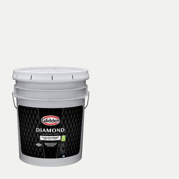 Glidden Diamond 5 gal. PPG1001-1 Delicate White Ultra-Flat Interior ...