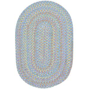 Rhody Rug Play Date Sand Beige Multi 5 ft. x 8 ft. Oval Indoor/Outdoor ...