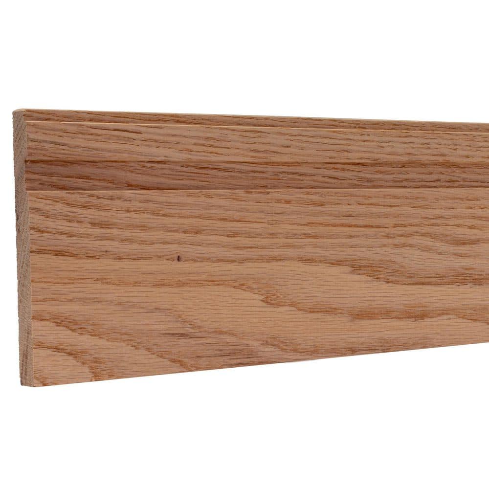 Ornamental Mouldings 0.5625 in. D x 5.5 in. W x 92 in. L Unfinished Red ...