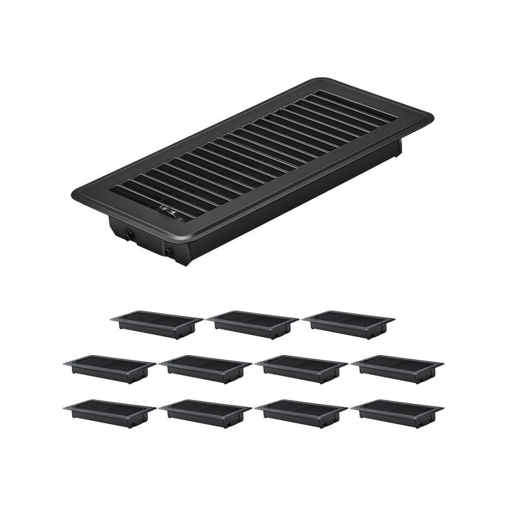 VEVOR 4 x 10in. Floor Registers, 12-Pack Vent Grilles, HAVC Heavy-Duty ...