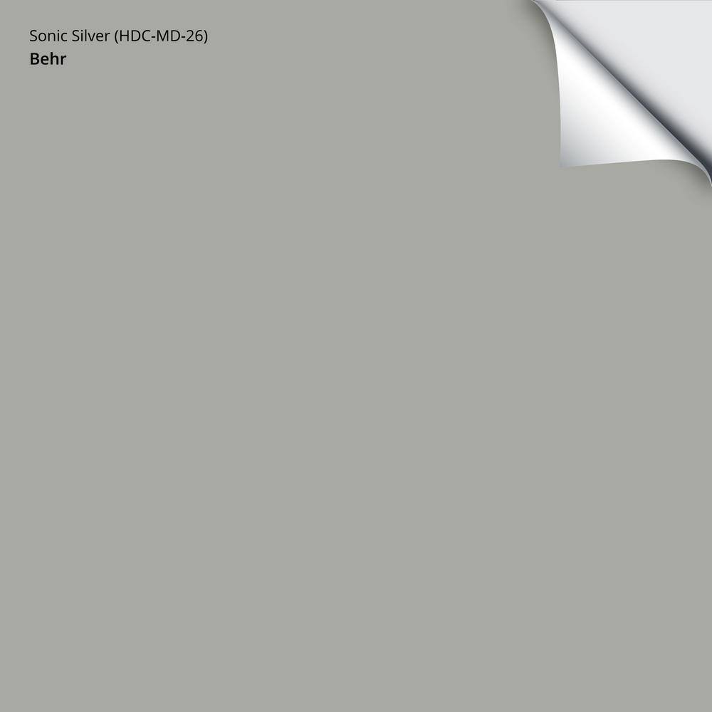 Samplize Match of Behr Sonic Silver (HDC-MD-26) 12 in. x 12 in. Peel ...