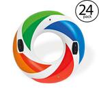 Intex 47 in. Multi-colored Inflatable Whirl Tube Swimming Pool Raft ...