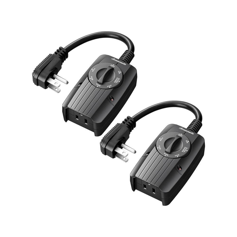 DEWENWILS Outdoor Light Countdown Timer, Dusk to Dawn,Waterproof, 2 ...