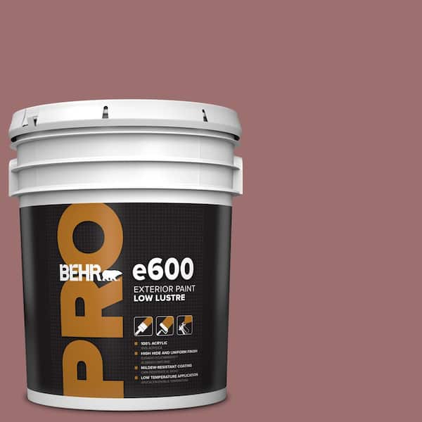 BEHR PRO 5 gal. #150F-5 Mulled Wine Low Luster Exterior Paint PR62305 ...