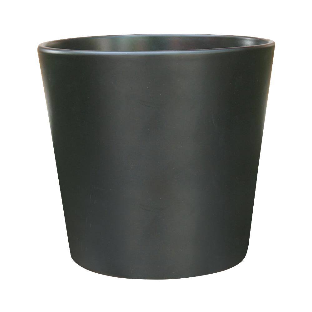 Southern Patio Contemporary Small 4.72 in. x 4.33 in. 0.5 Qt. Black ...