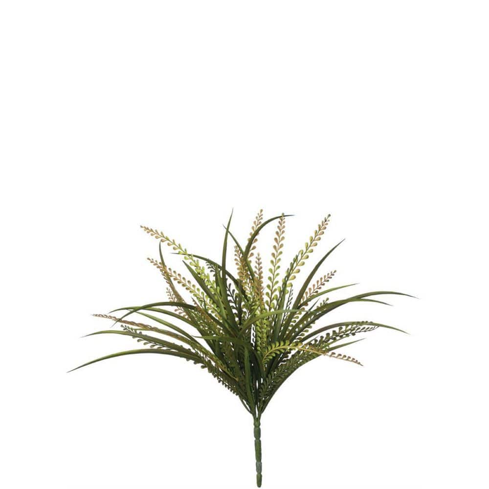 SULLIVANS Artificial 16 in. Green Dentata Leaf Grass Pick 19659PT - The ...