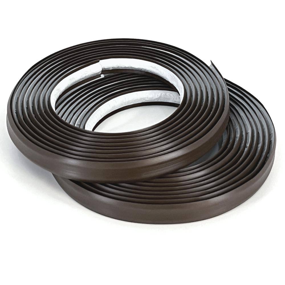 InstaTrim 1/2 in. x 1/8 in. x 10 ft. Bronze PVC Inside Corner Self ...