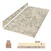 Hampton Bay 8 ft. Straight Laminate Countertop All-Inclusive Kit in ...