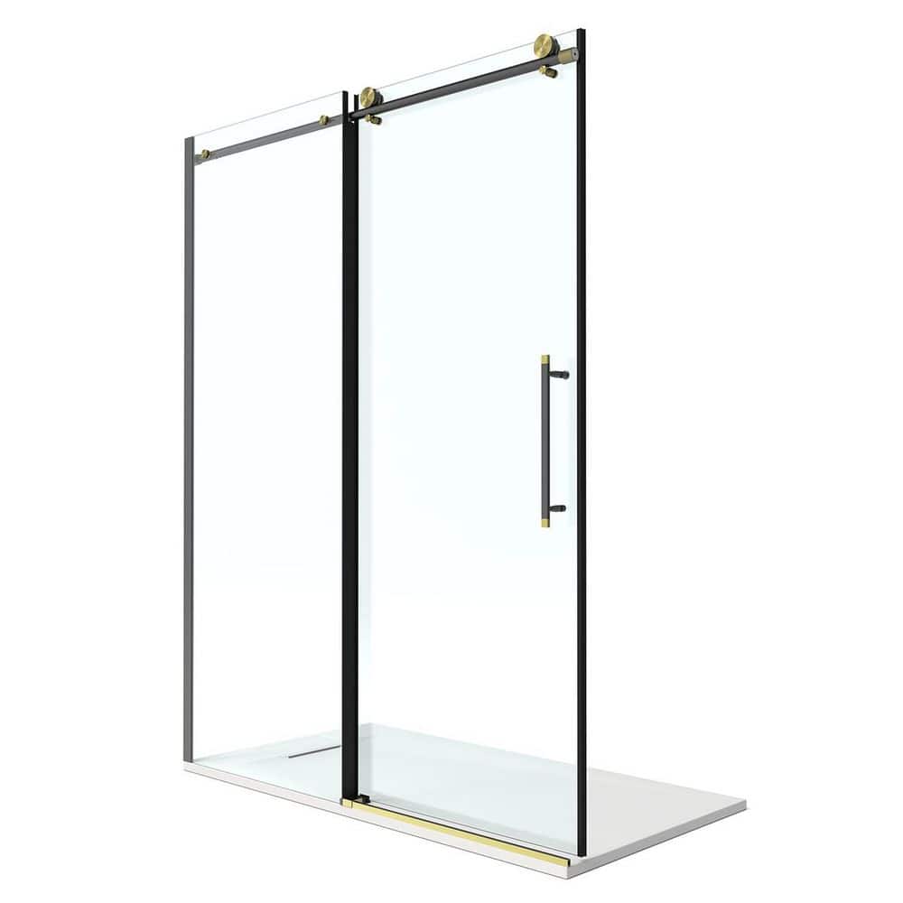A&E Kathey 60 in. L x 32 in. W x 76 in. H Alcove Shower Kit with ...