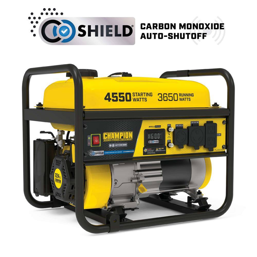 Champion Power Equipment 4550/3650-Watt Gasoline Powered Recoil Start ...