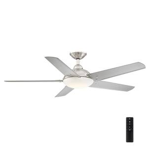 Home Decorators Collection Glenmeadow 84 in. Integrated LED Brushed ...