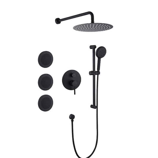 Tomfaucet Luxury Single Handle 3 Spray Patterns Shower Faucet 2 6 Gpm