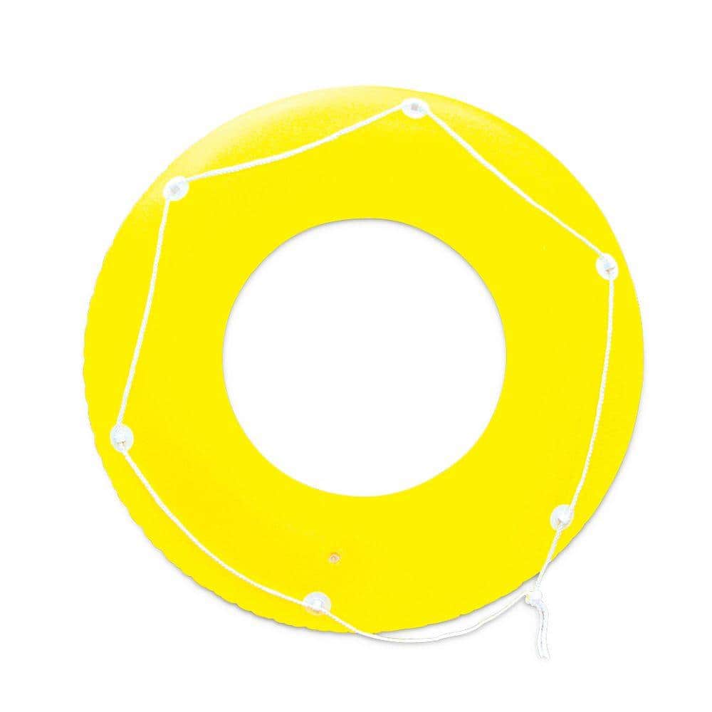 Poolmaster Yellow Neon Frost Swimming Pool Float Tube 01424 - The Home ...