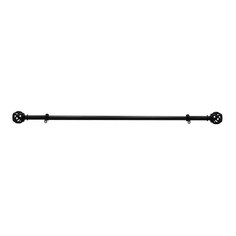 ACHIM Buono II Carrie Decorative Rod and Finial 66 in. 120 in ...