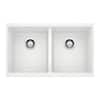 Blanco PRECIS Undermount Granite Composite 29.75 in. 50/50 Double Bowl ...