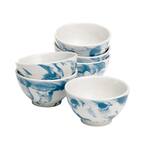 Over and Back Blue Marble Bowl (Set of 4)-809752 - The Home Depot