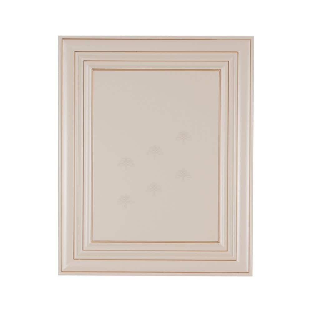 LIFEART CABINETRY Princeton Shaker Creamy White Decorative Door Panel ...