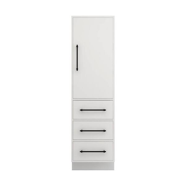BV Better Vanity Victoria 19.7 in. W x 19.5 in. D x 71 in. H White ...