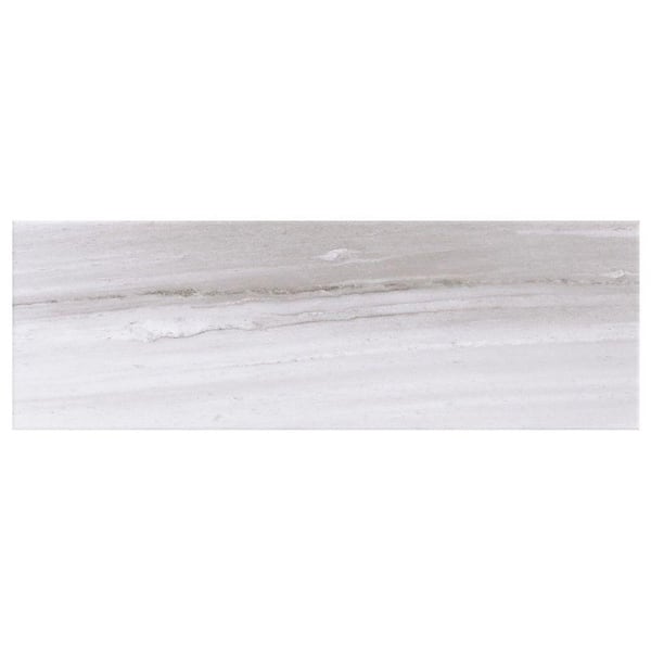 Ivy Hill Tile Samoa Gray 4 in. x 0.39 in. Polished Ceramic Wall Tile ...