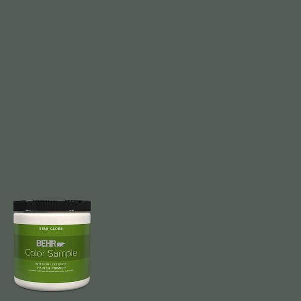 BEHR PREMIUM PLUS 8 oz. #700F-7 Evergreen Bough Semi-Gloss Interior ...