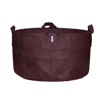 Root Pouch 45 Gal. Brown Breathable Boxer Fabric Planting Containers ...