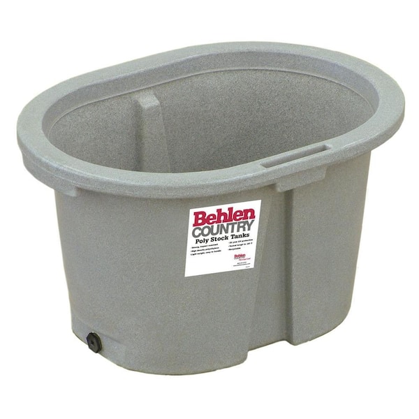24 in. Round-End Poly Stock Tank 52112037GT - The Home Depot