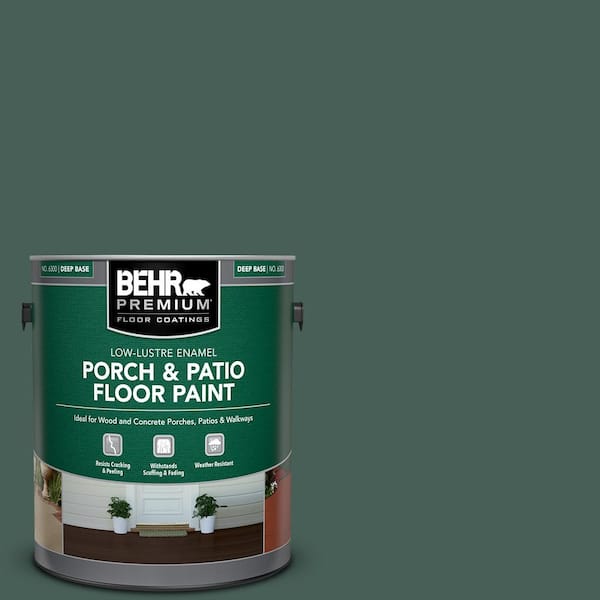 BEHR PREMIUM 1 gal. #M440-7 Rainforest Low-Lustre Enamel Interior ...