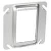 Southwire 4 in. W Steel Metallic 1-Gang Single-Device Square Cover, 1/4 in. Raised (1-Pack ...