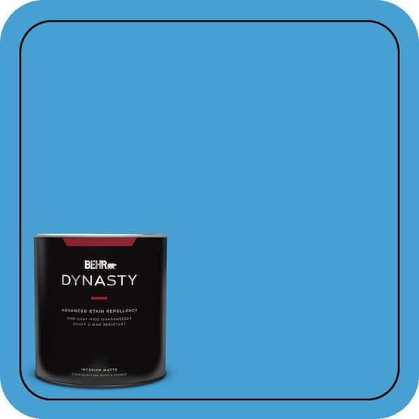 BEHR DYNASTY 1 qt. #P500-5 Peaceful River Matte Interior Stain-Blocking ...