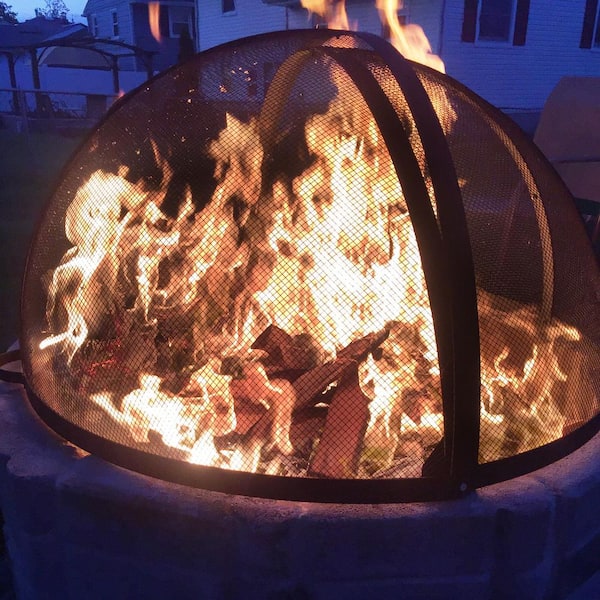 Diy Fire Pit Spark Screen