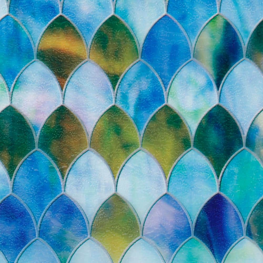 Brewster 78 in. x 35.25 in. Peacock Door Premium Window Film PF0718 ...