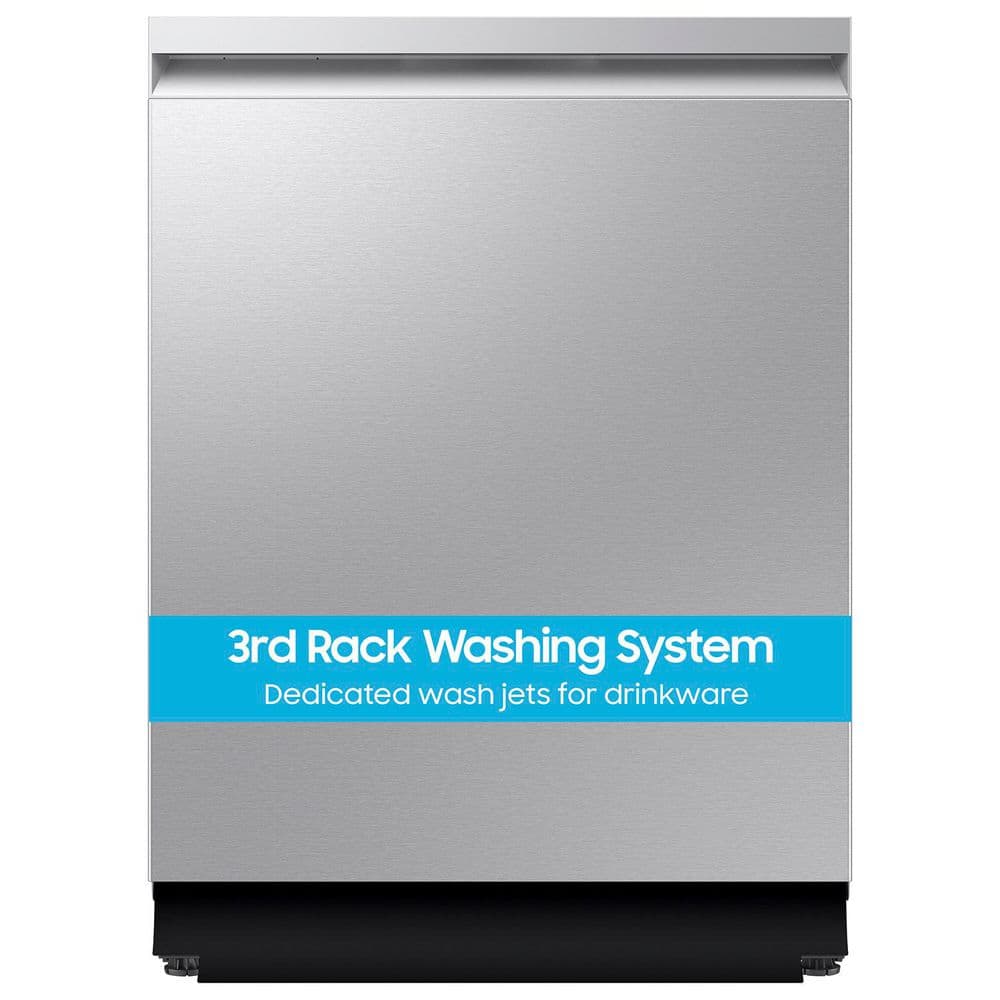 Samsung Bespoke 24 in. Built-In Tall Tub Smart Dishwasher in Stainless ...