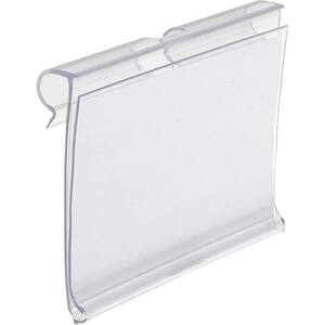 38 Pack Clear PVC Wire Shelf Label Holders 3 Inch Metro Shelving Clips ...