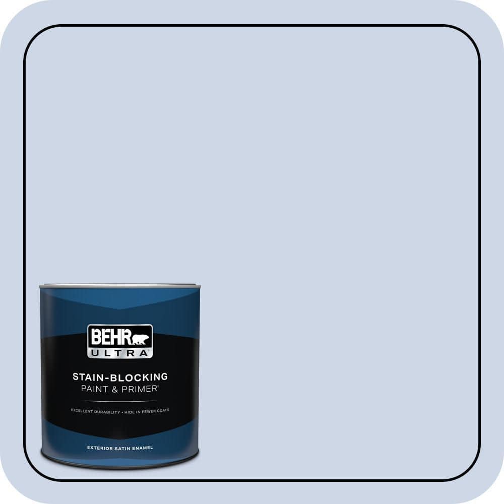 BEHR ULTRA 1 qt. #590A-2 Monet Lily Satin Enamel Exterior Paint ...